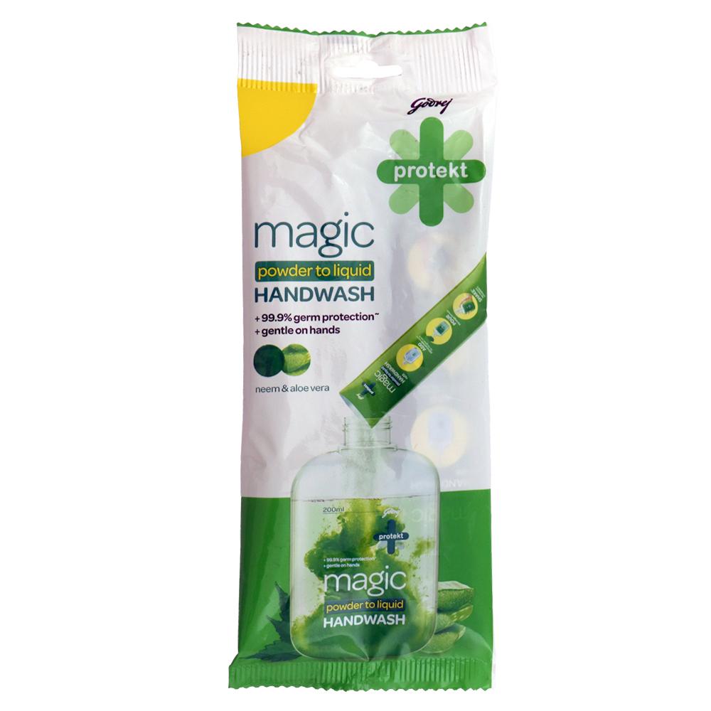 Buy Godrej Protekt Magic Neem & Aloe Vera Powder to Liquid Handwash 9 g ...